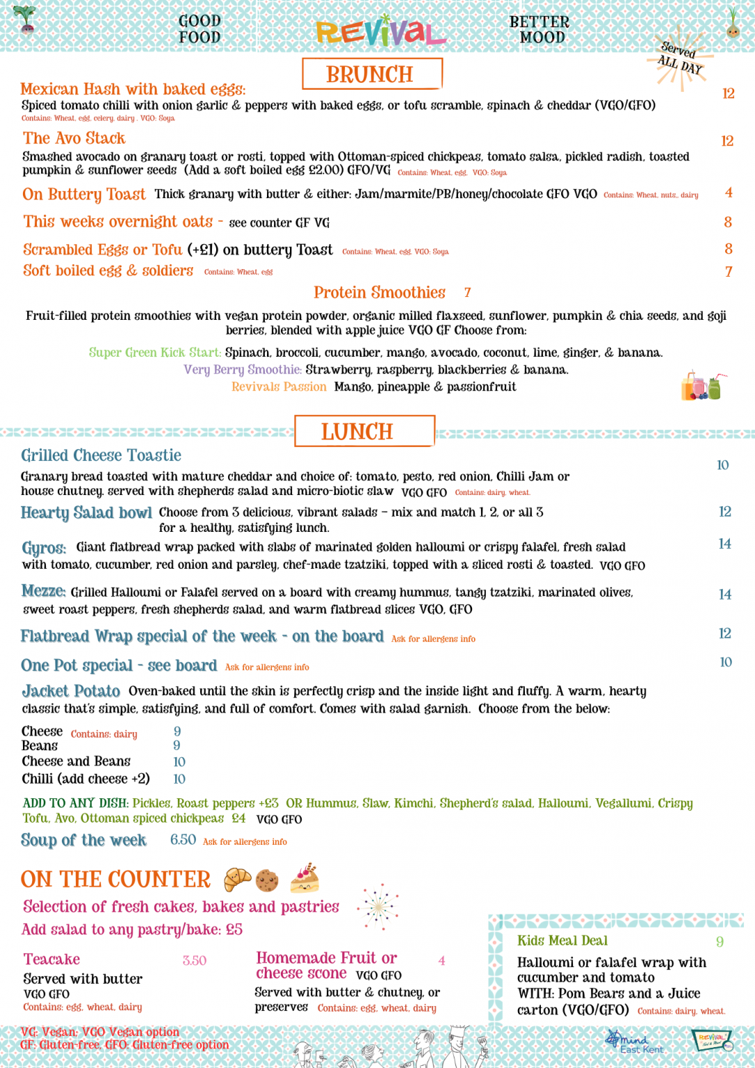 Menu – Revival